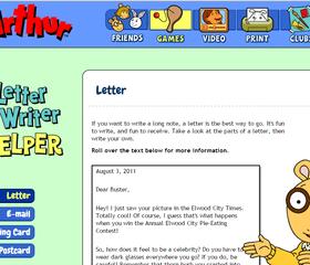 Red Magisterial | Letter/ Arthur Read to Buster Baxter